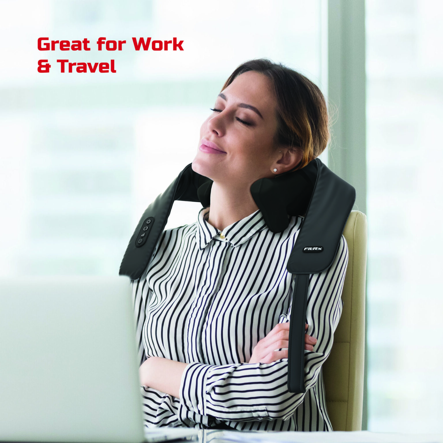 Shiatsu Pro Back & Neck Massager – 3 Modes, Heat Settings - FitRx™