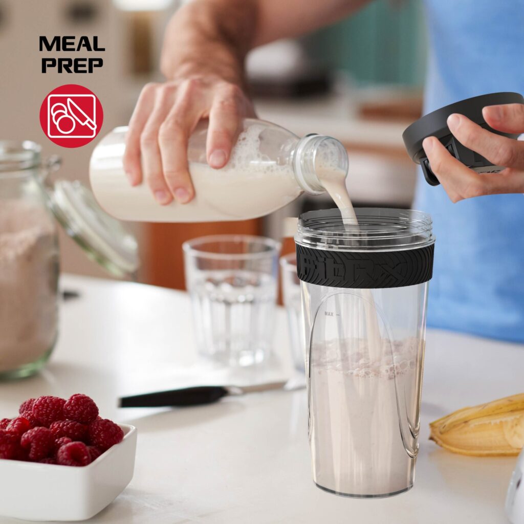 Sport Shaker Bottle, 28oz – Built-In Shaker Basket - FitRx™