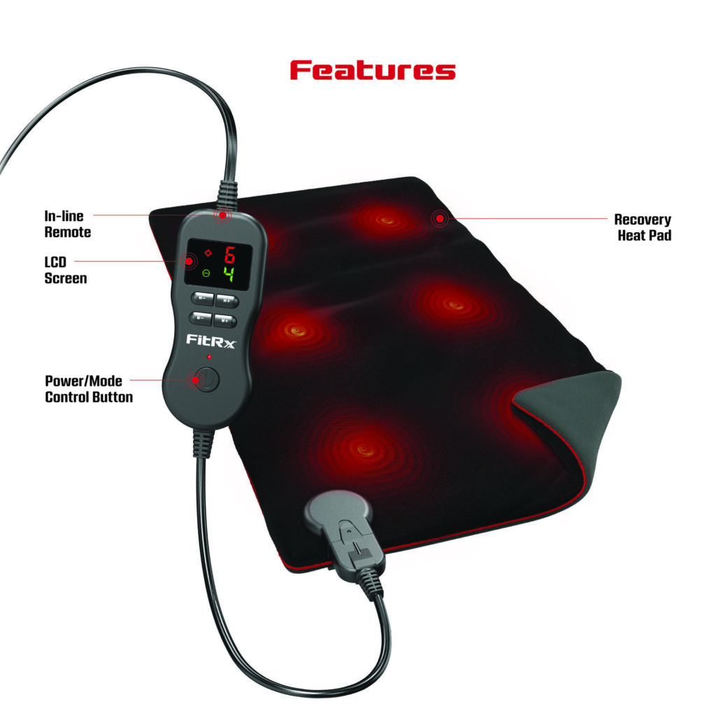 Recovery Heat Plus Weighted Heating Pad – 6 Massage Modes - FitRx™